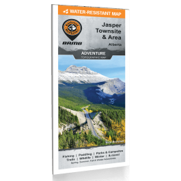 Jasper & Area - Jasper National Park Map Alberta